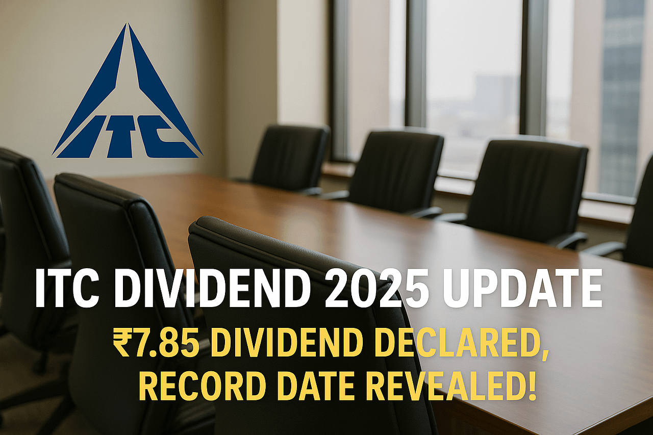 ITC Dividend 2025 Update: Massive ₹7.85 Dividend Declared, Record Date Revealed!